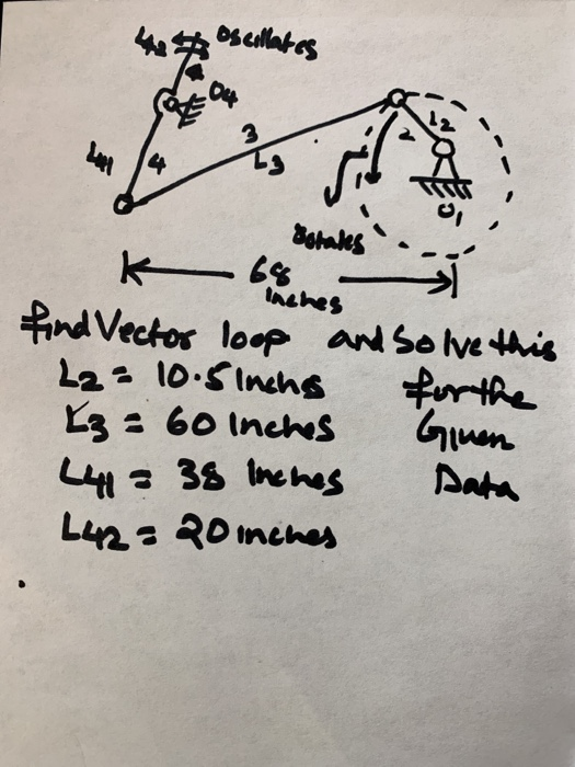 Solved Oscillatos Inches Estates K 68 - find Vector loop and | Chegg.com