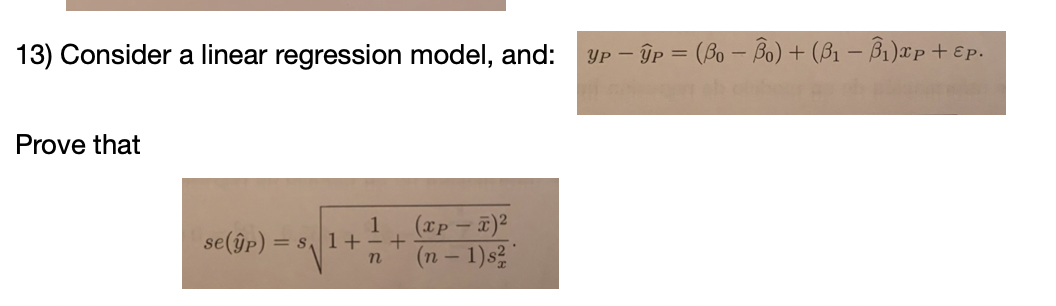 Solved Consider a linear regression model, | Chegg.com