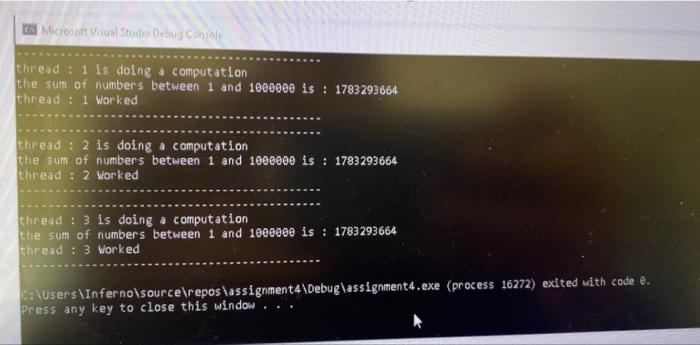 Write a multi-threaded application in which there are | Chegg.com