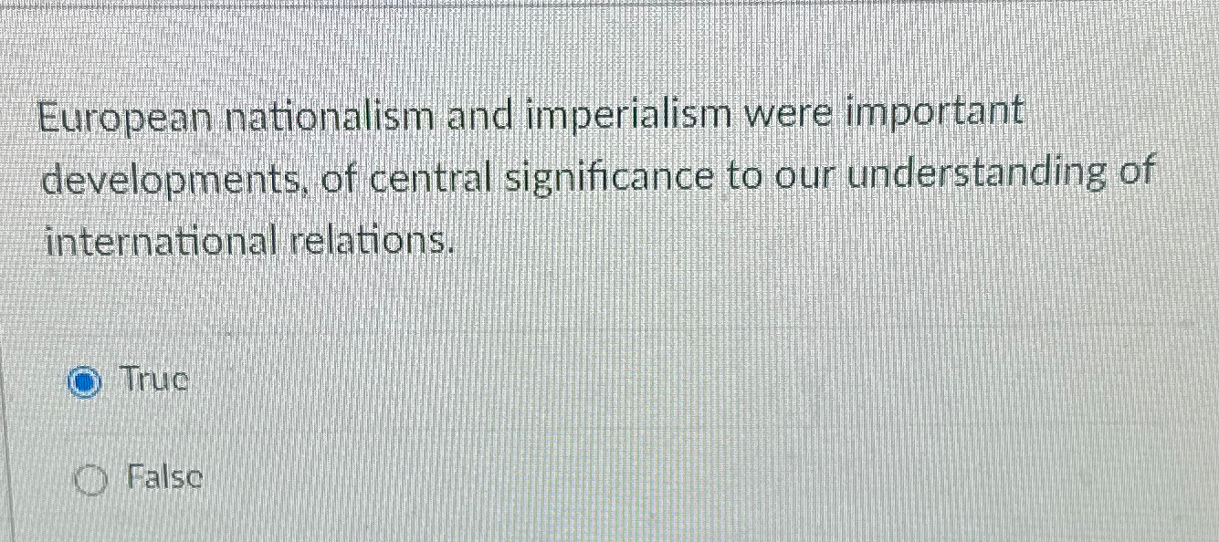 Solved European nationalism and imperialism were important | Chegg.com