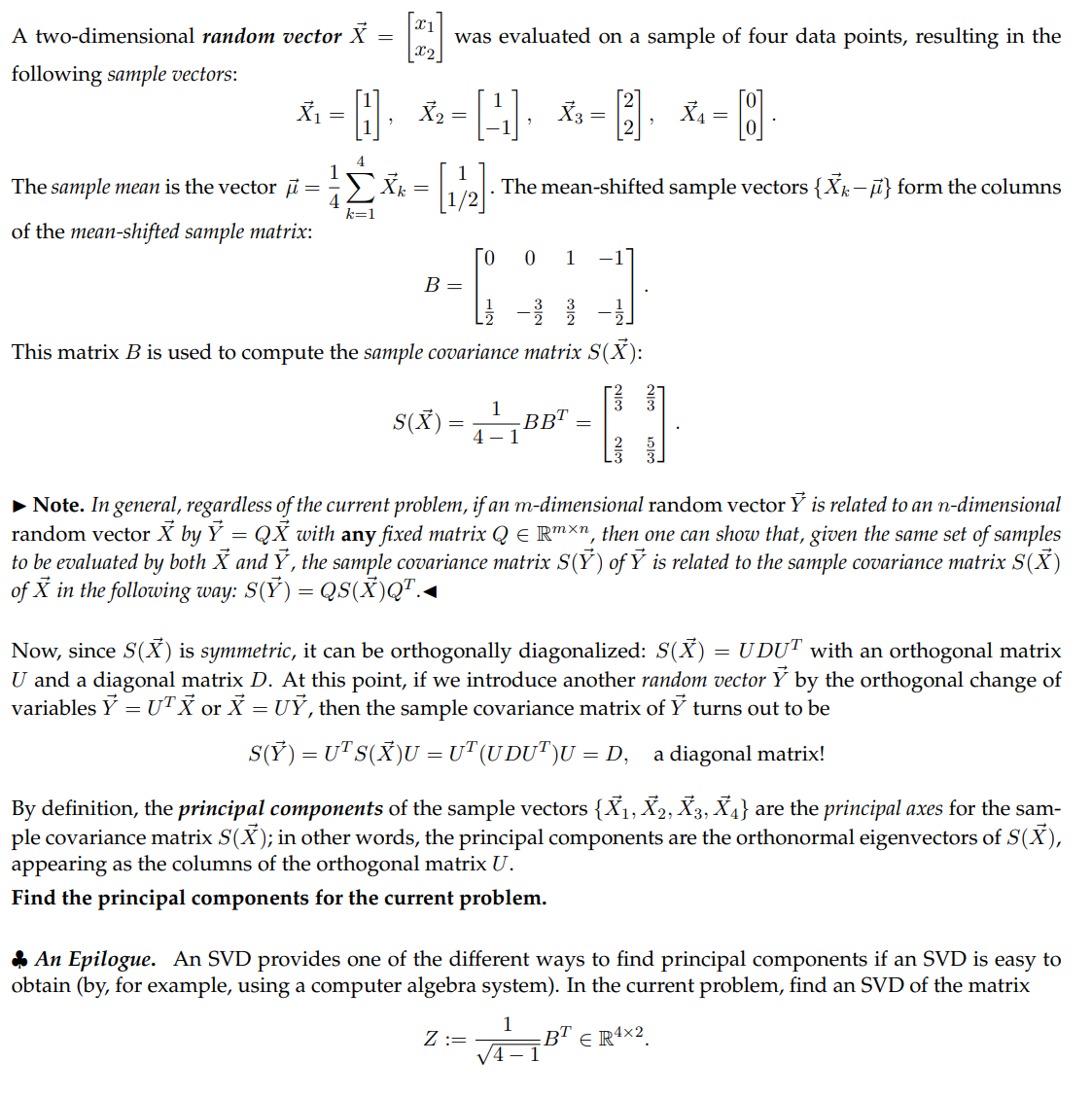 Solved A two-dimensional random vector vec(x)=[x1x2] ﻿was | Chegg.com