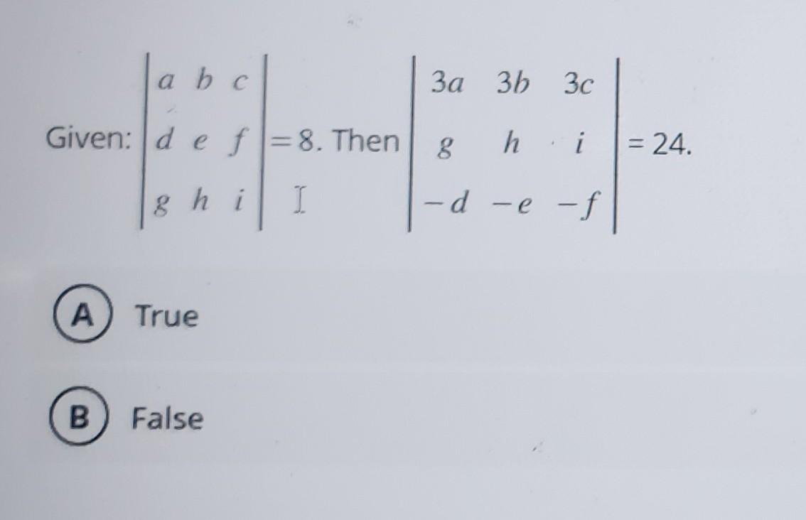 Solved When a matrix has a row that is a multiple of another | Chegg.com