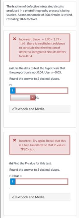 Solved The fraction of defective integrated circuits | Chegg.com
