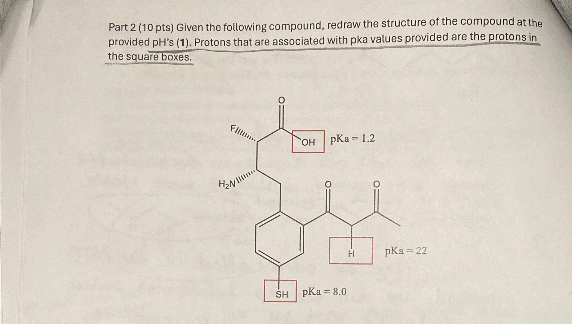 Solved Part 2 (10 ﻿pts) ﻿Given the following compound, | Chegg.com