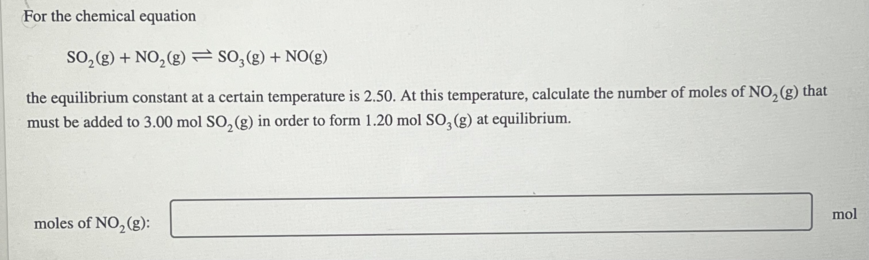 Solved For the chemical | Chegg.com