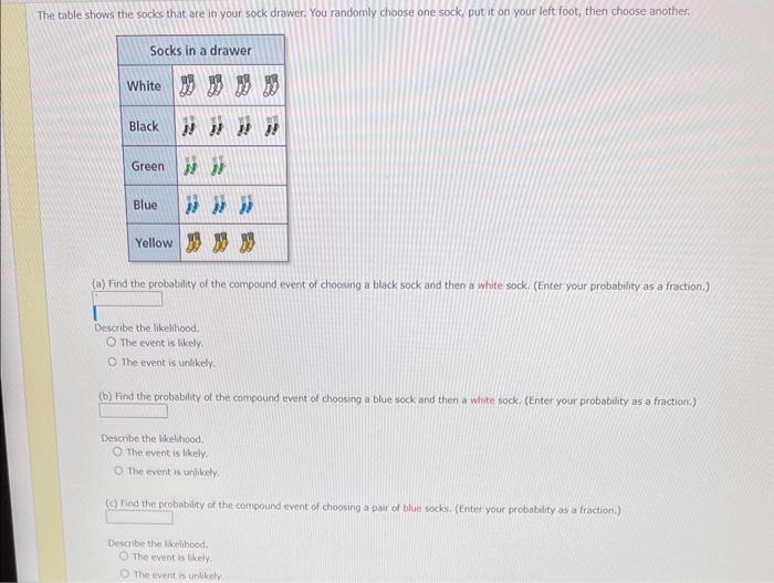 Solved (a) Find the probabality of the compound event of | Chegg.com