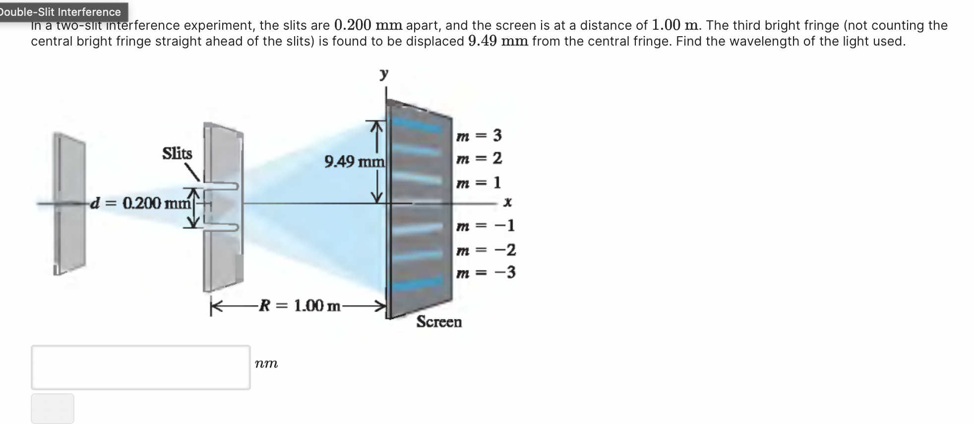 Solved Double-Slit InterferenceIn a two-sIIt Interference | Chegg.com