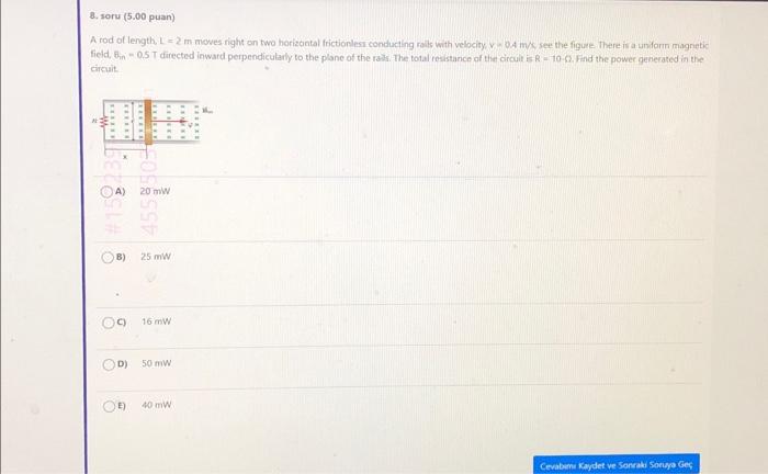 Solved A rod of length, L=2 m moves right on two horizdntal | Chegg.com