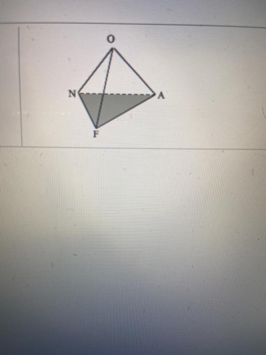 Solved Given the tetrahedron shown, name the vertices, the | Chegg.com