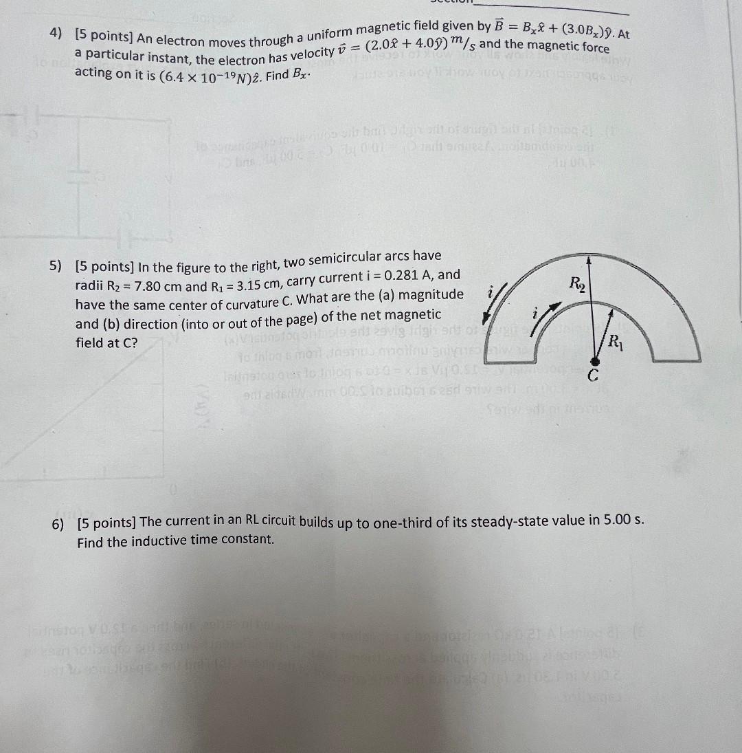 Solved Write legibly and show all your work to receive the | Chegg.com