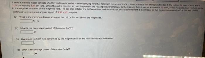 Solved continues to rotake at an angular speed of 3,06×103 | Chegg.com