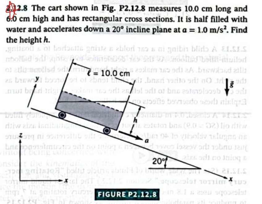 Solved 2.8 ﻿The cart shown in Fig. P2.12.8 ﻿measures 10.0 | Chegg.com