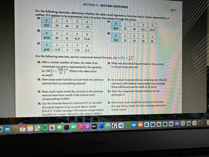 Solved For the following exercises, determine whether the | Chegg.com