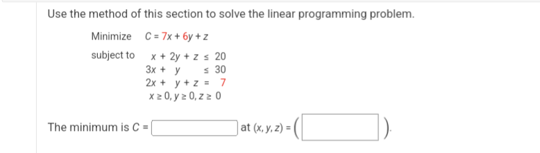 Solved Use the method of this section to solve the linear | Chegg.com