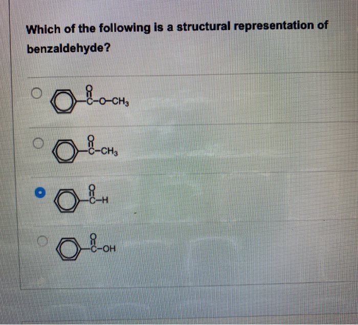 Solved Which of the following is a structural representation | Chegg.com
