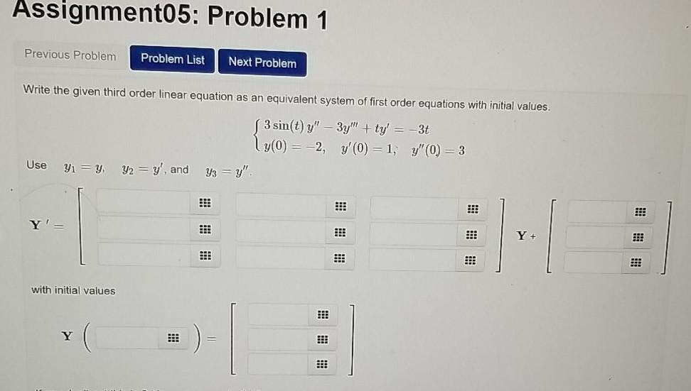 Solved Assignment05 Problem 1 Previous Problem Problem List 
