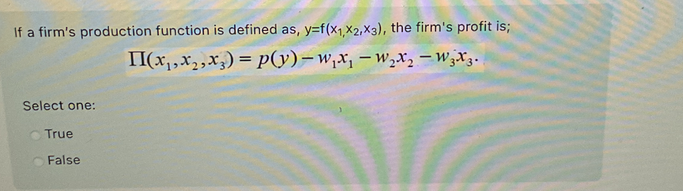 Solved If a firm's production function is defined | Chegg.com