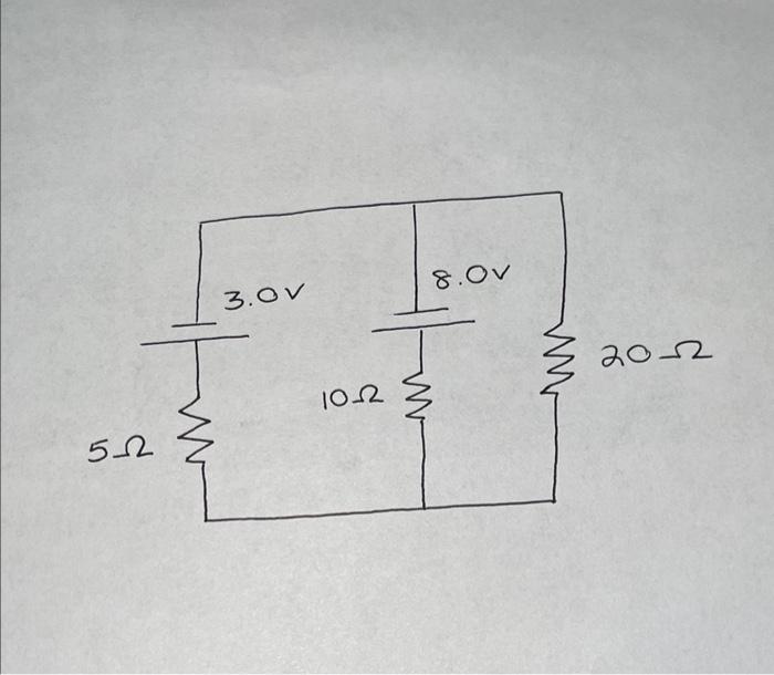 Solved determine the current that flows through the 10 ohm | Chegg.com