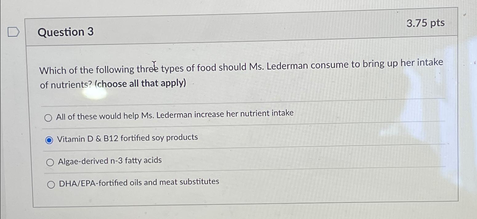 Solved Question 33.75 ﻿ptsWhich of the following three types | Chegg.com