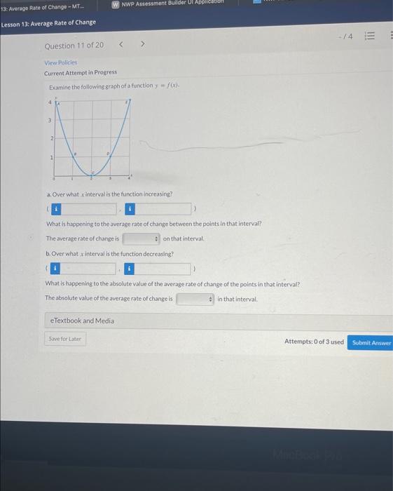 Solved Examine the following graph of a function y=f(x). | Chegg.com