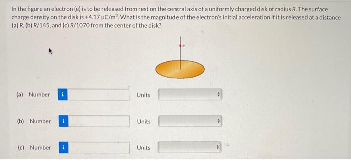 Solved In The Figure An Electron E Is To Be Released From