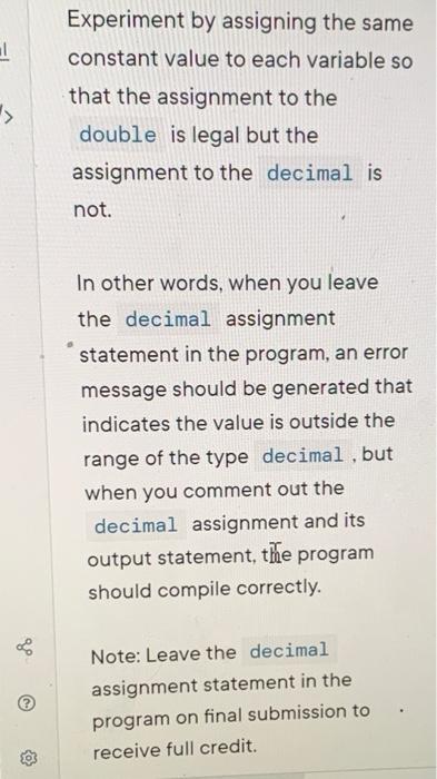 Solved X Programming Exercise 2-1 Instructions In this | Chegg.com
