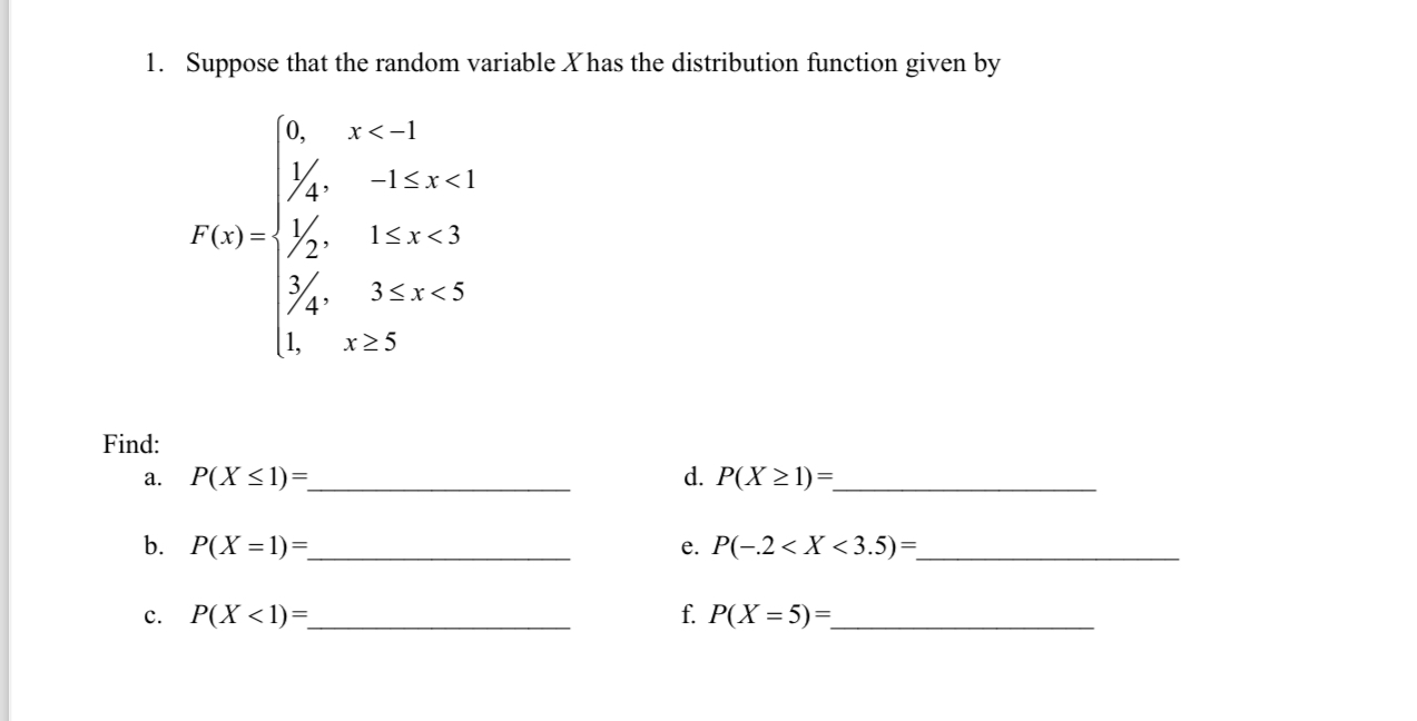 Solved Suppose that the random variable x ﻿has the | Chegg.com