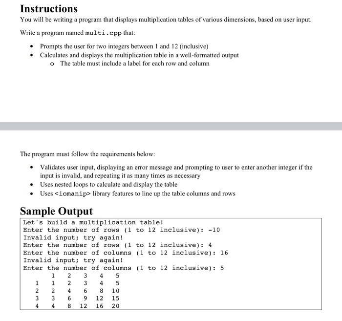 Solved Instructions You will be writing a program that | Chegg.com