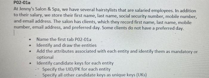 Solved At Jenny's Salon \& Spa, we have several hairstylists | Chegg.com