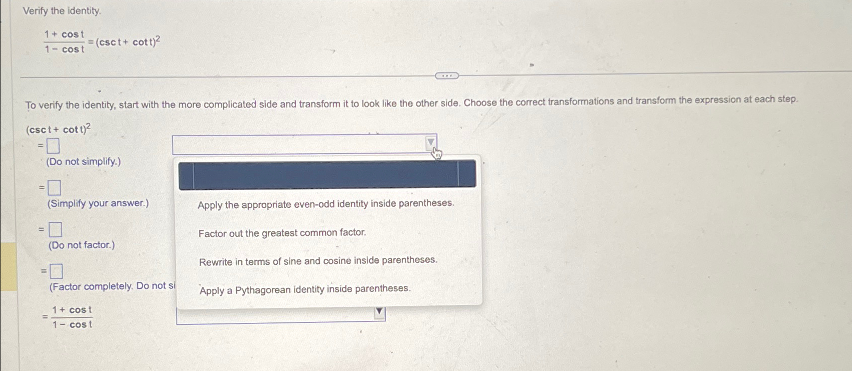 Solved Verify the | Chegg.com