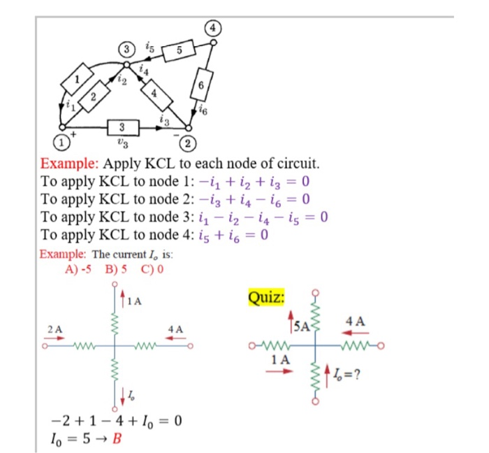 Solved 3 5 12 16 3 03 Example: Apply KCL to each node of | Chegg.com