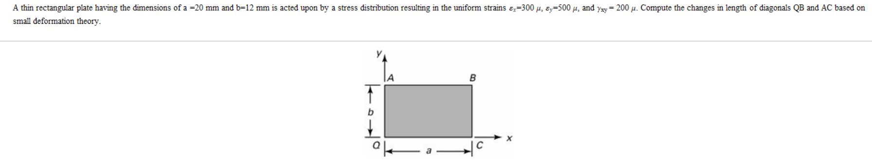 Solved small deformation theory. | Chegg.com