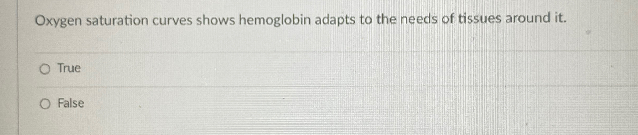Solved Oxygen saturation curves shows hemoglobin adapts to | Chegg.com