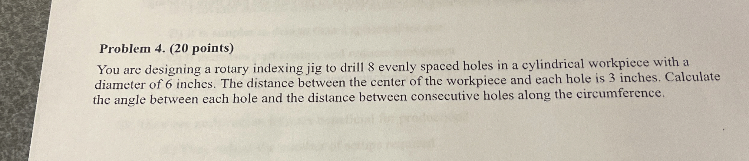 Solved Problem 4. (20 ﻿points)You are designing a rotary | Chegg.com