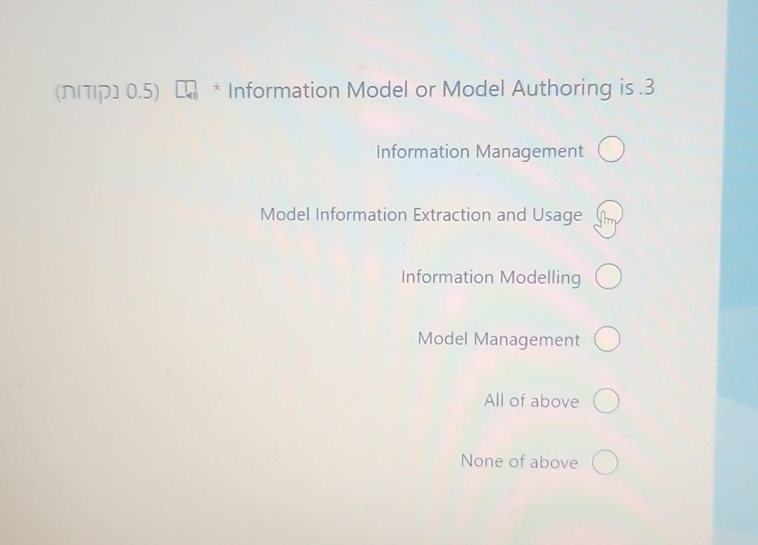 Solved Information Management Model Information Extraction | Chegg.com