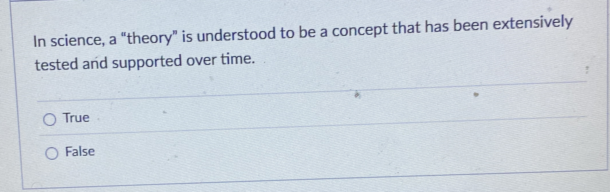 Solved In science, a "theory" is understood to be a concept | Chegg.com