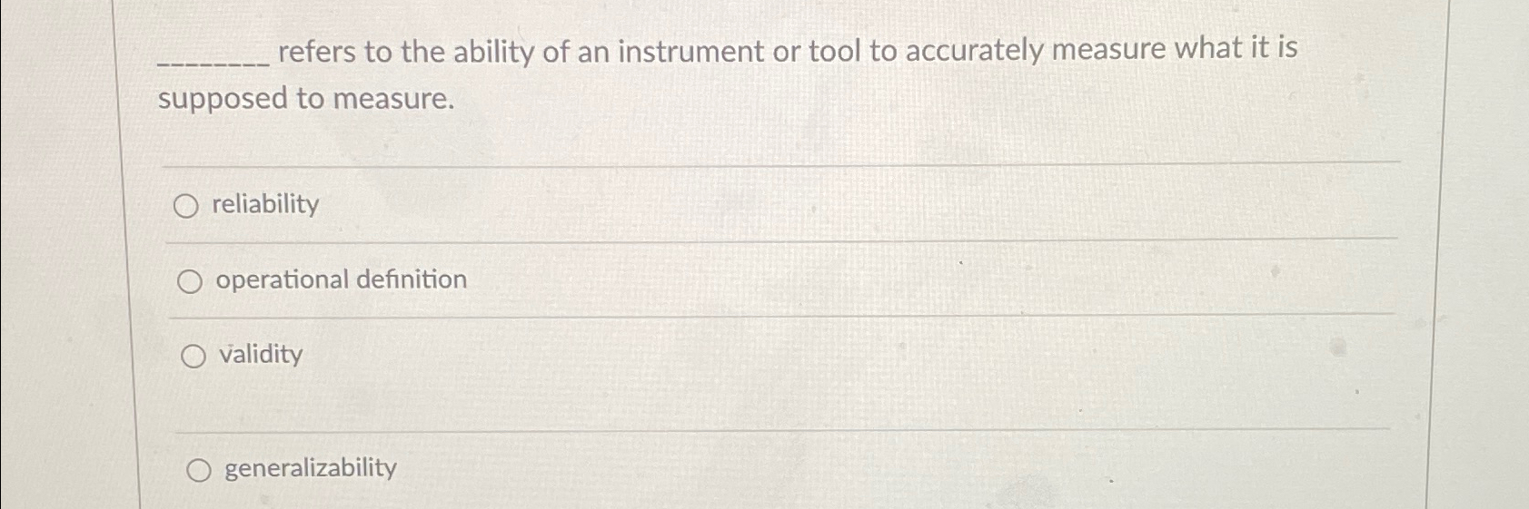 Solved refers to the ability of an instrument or tool to | Chegg.com