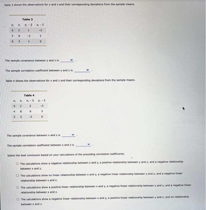 Solved 6. Measures of linear relationship - Covariance and | Chegg.com
