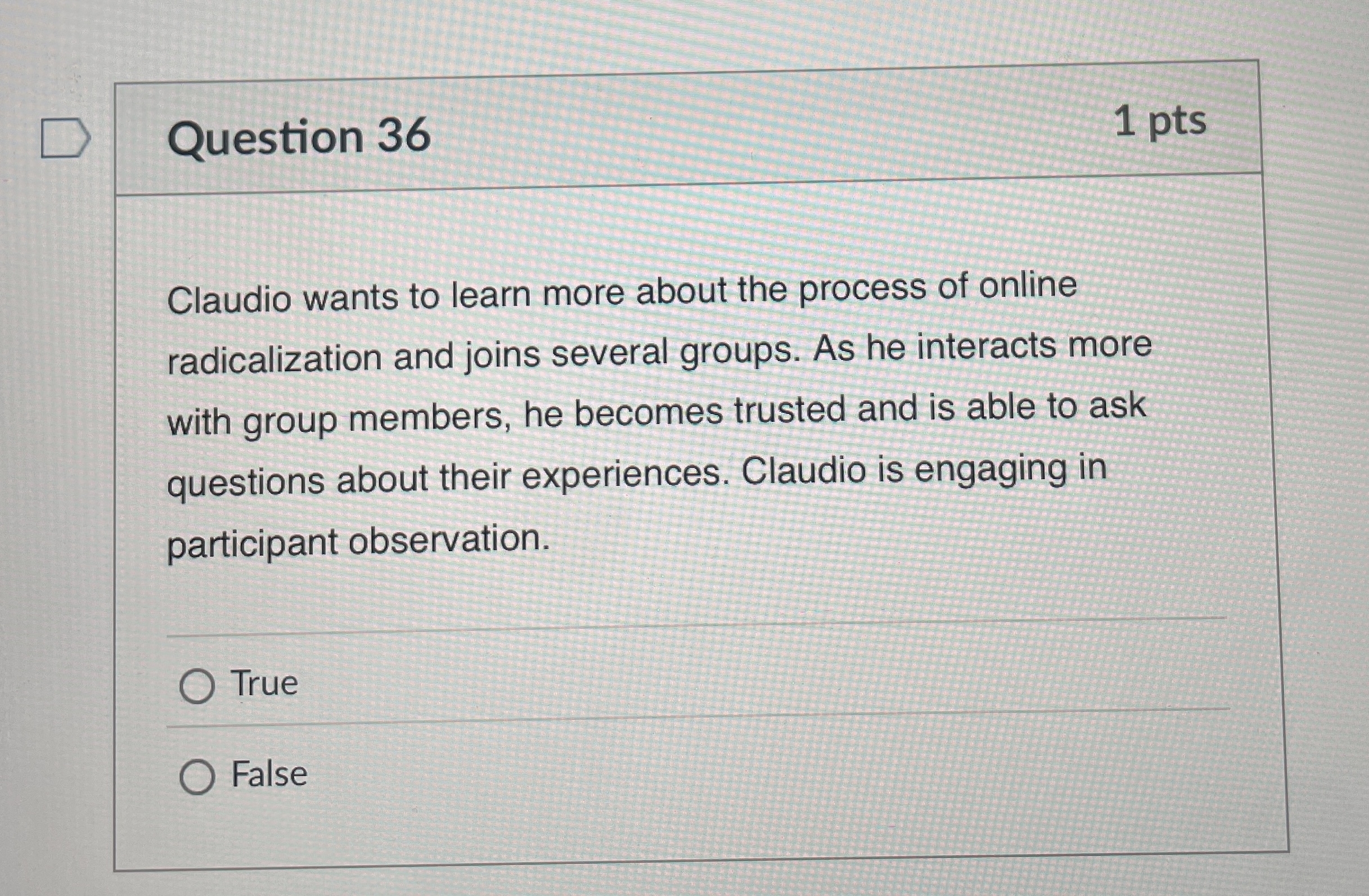 Solved Question 36Claudio wants to learn more about the | Chegg.com