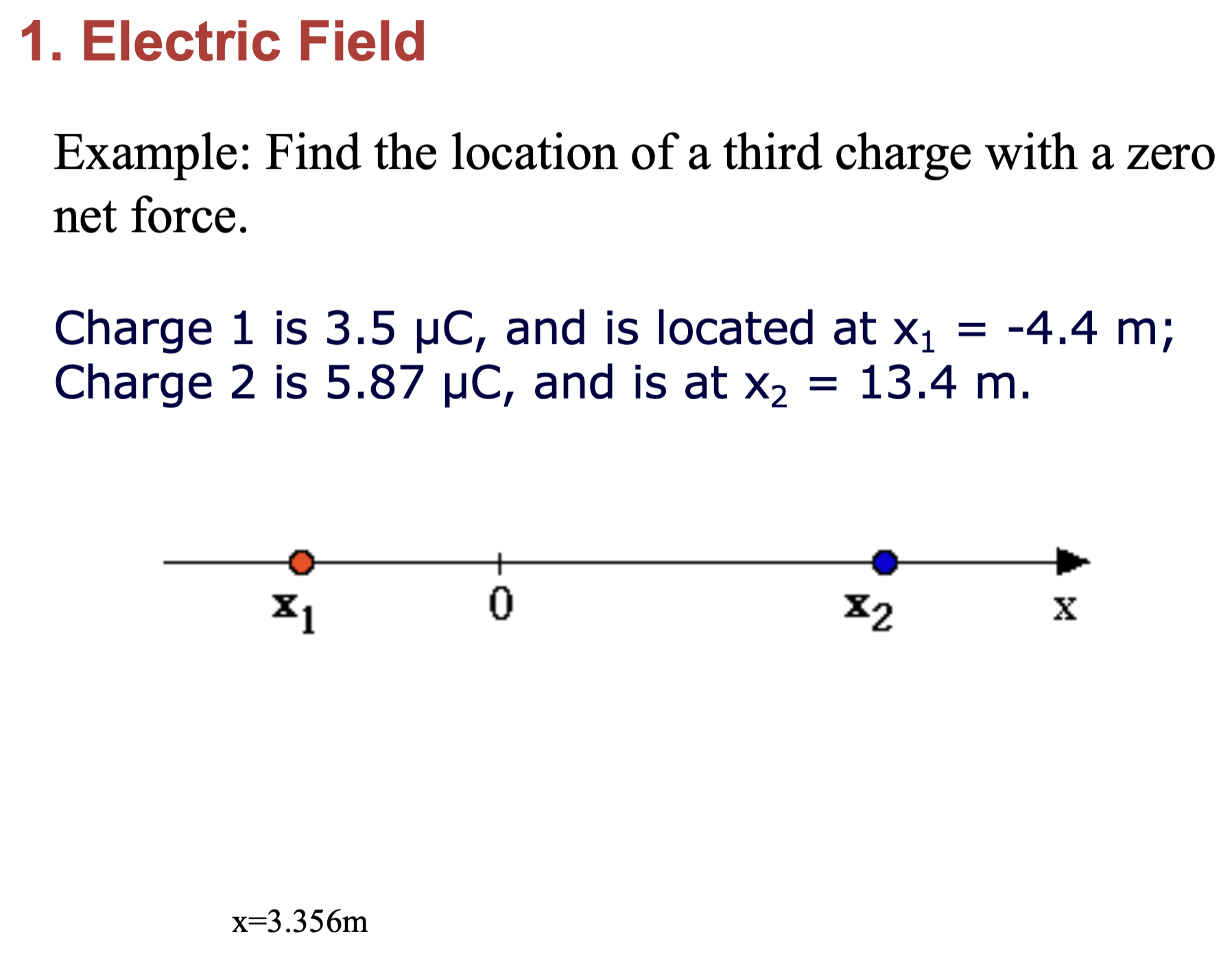 Solved Electric FieldExample: Find the location of a third | Chegg.com