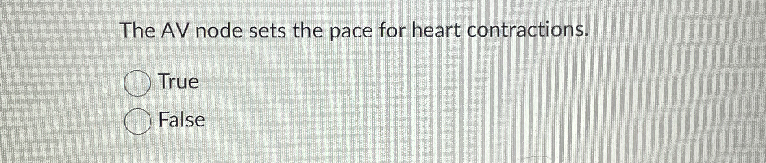 Solved The AV node sets the pace for heart | Chegg.com