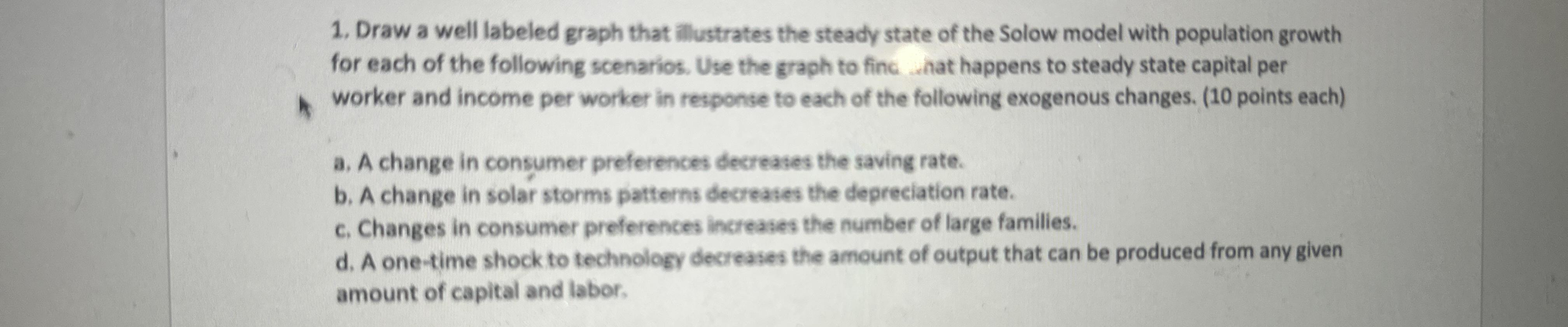 Solved Draw a well labeled graph that illustrates the steady | Chegg.com