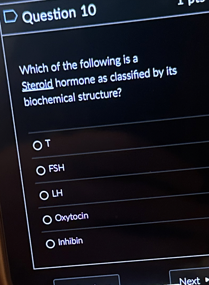 Solved Question 10Which of the following is a Steroid | Chegg.com