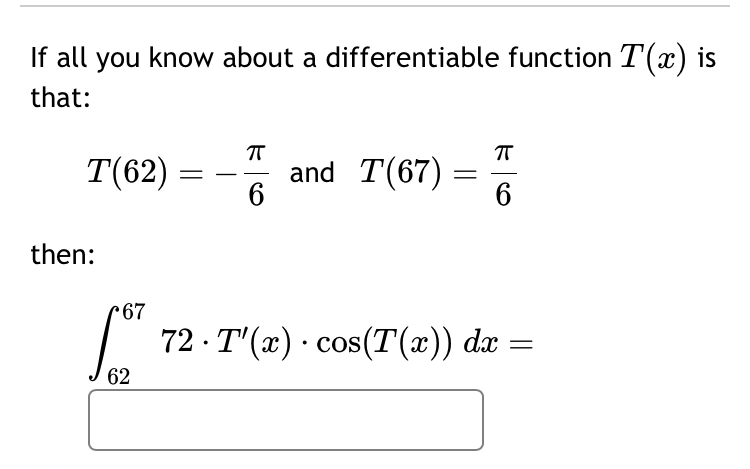 Solved If all you know about a differentiable function T(x) | Chegg.com