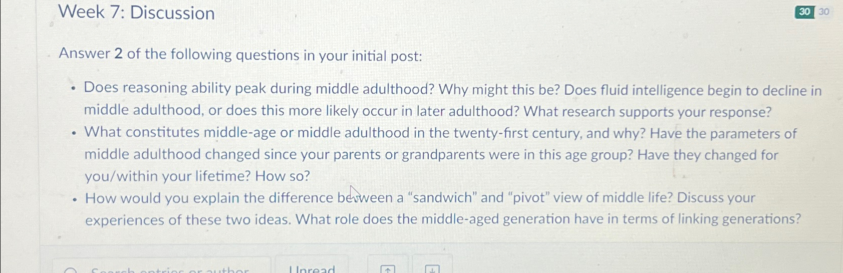 Solved Week 7: DiscussionAnswer 2 ﻿of the following | Chegg.com