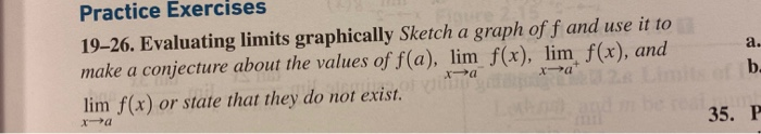 Solved Practice exercises 19-26. Evaluating limits | Chegg.com