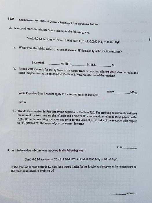 Solved Experiment 20 Advance Study Assignment: The | Chegg.com