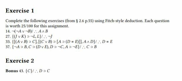 Solved Exercise 1 Complete the following exercises (from $ | Chegg.com