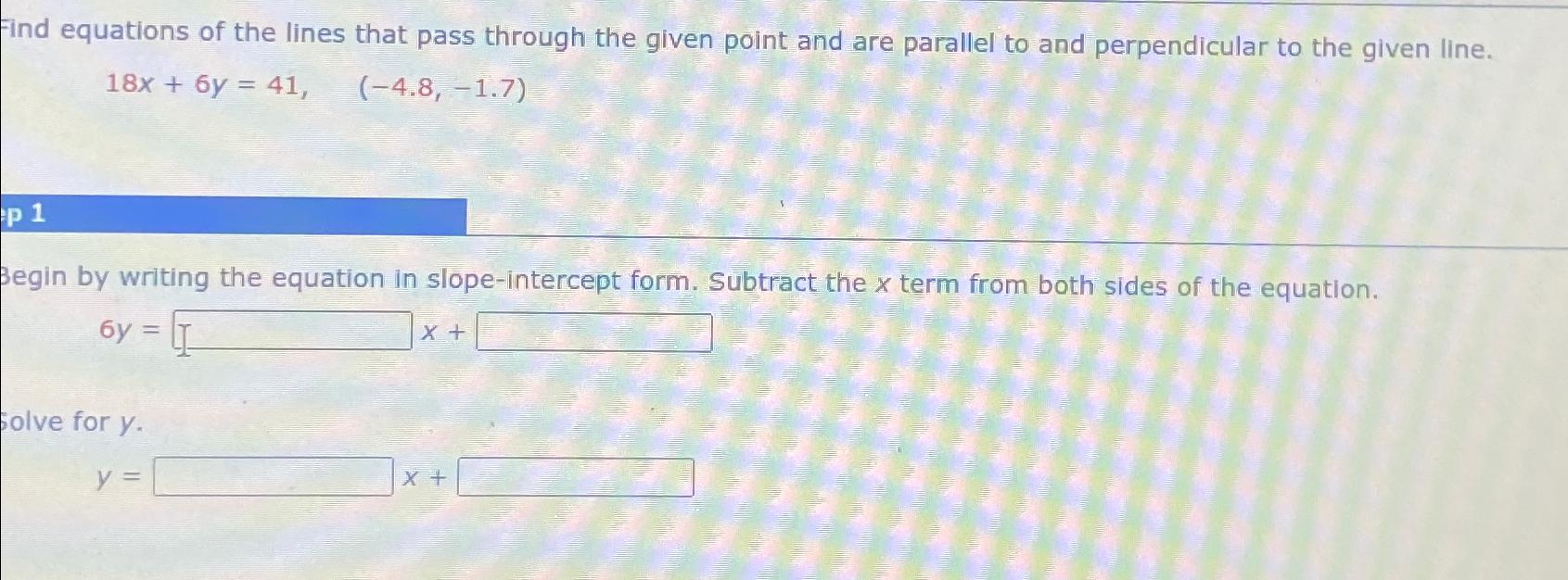 Solved Find equations of the lines that pass through the | Chegg.com