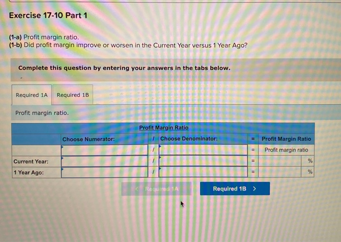 Solved Exercise 17-10 Analyzing efficiency and profitability | Chegg.com